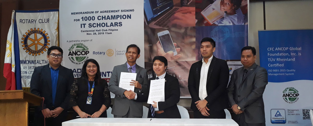 CFC ANCOP, ROTARY JOIN HANDS FOR A ‘TRAINING TO EMPLOYMENT’ PROGRAM OF ...